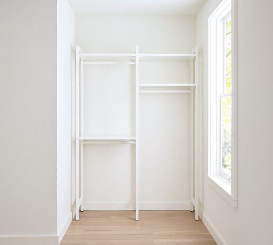 Essential Walk-In Closet by Hold Everything, 5' Complete Hanging System ...