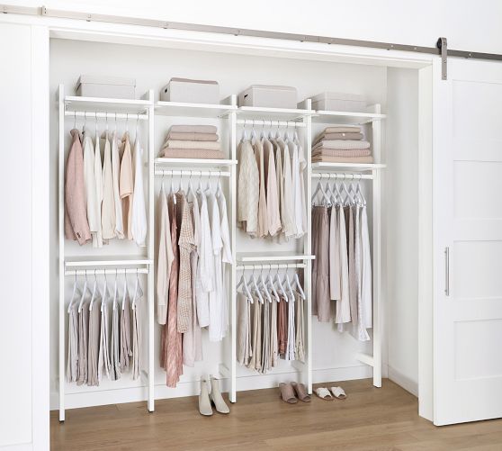 Essential Reach-In Closet by Hold Everything, 8' Complete Hanging ...