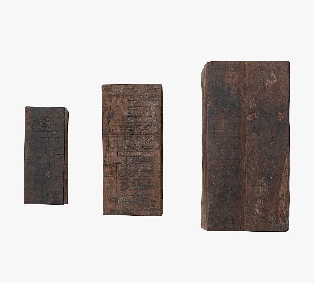 Reclaimed Wood Boxes - Set of 3 | Pottery Barn