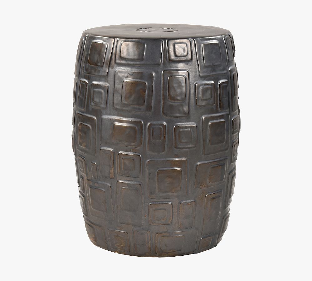 Calvin Ceramic Accent Stool | Pottery Barn