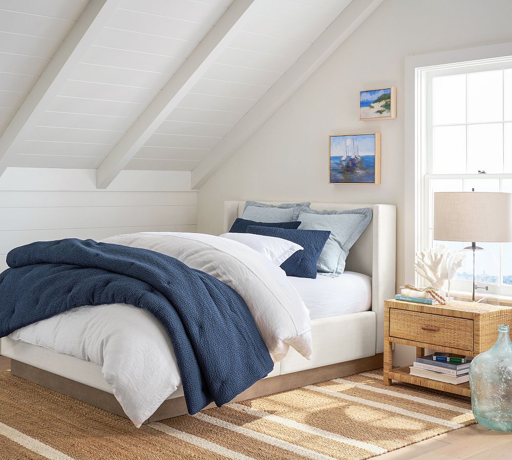 Vintage Washed Cotton/Linen Comforter | Pottery Barn