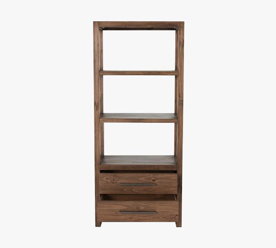 Harlo Open Bookcase with Drawers | Pottery Barn