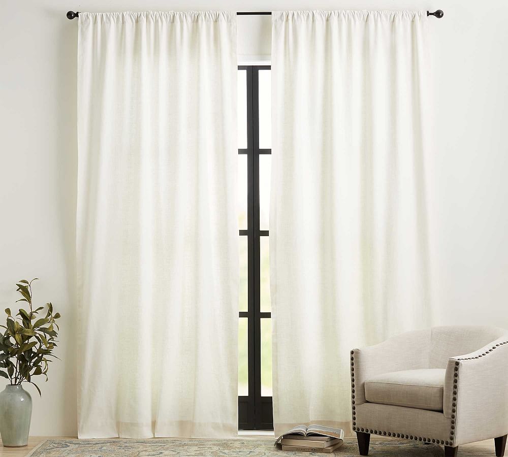 OPEN BOX: Emery Linen Curtain | Pottery Barn