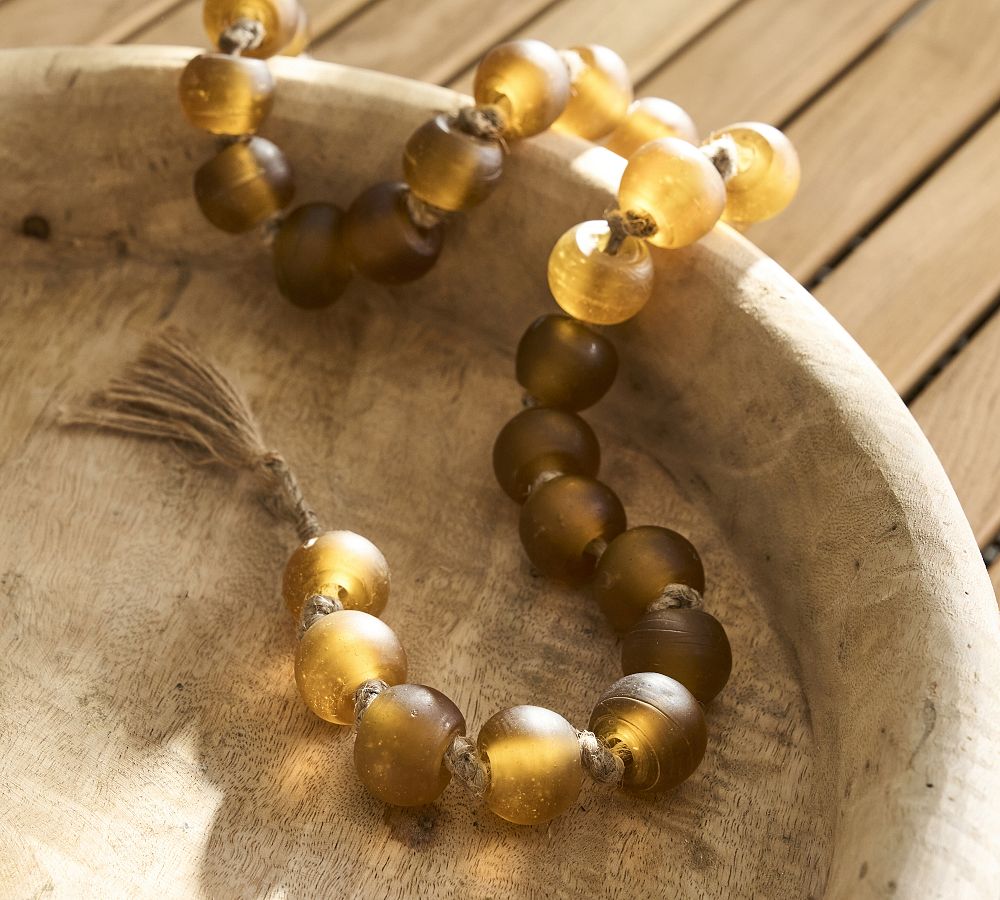 Handcrafted Cast Glass Beaded Rope | Pottery Barn