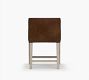 Classic Leather Slope Stool | Pottery Barn