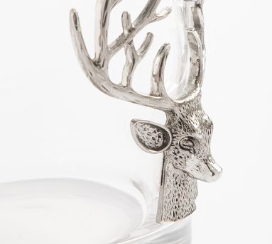 Figural Stag Double Old Fashioned Glasses - Set of 2 | Pottery Barn