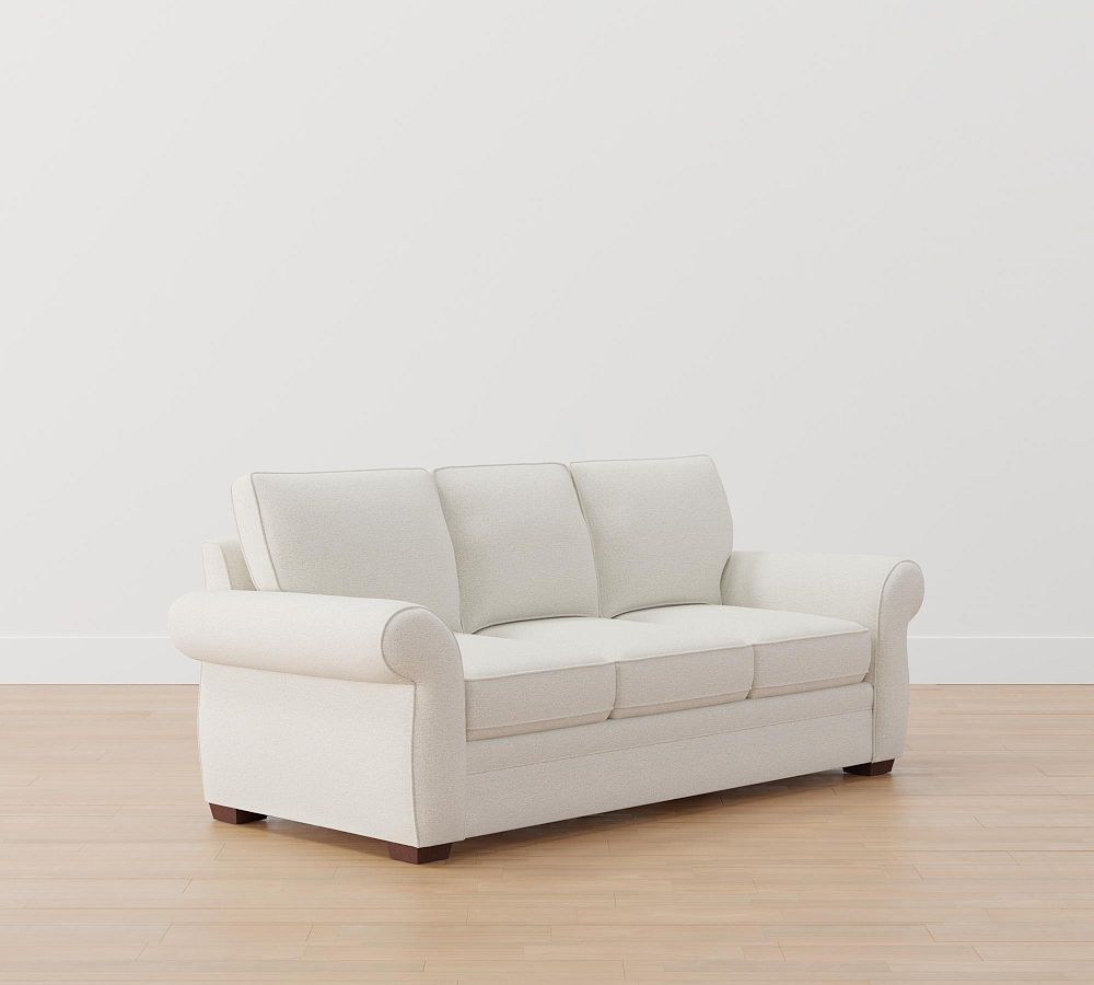 Pearce Roll Arm Upholstered Sleeper Sofa with Memory Foam Mattress ...