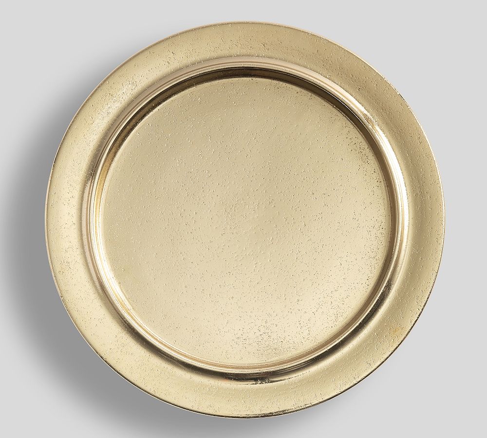 Rustic Metal Handcrafted Charger Plate | Pottery Barn