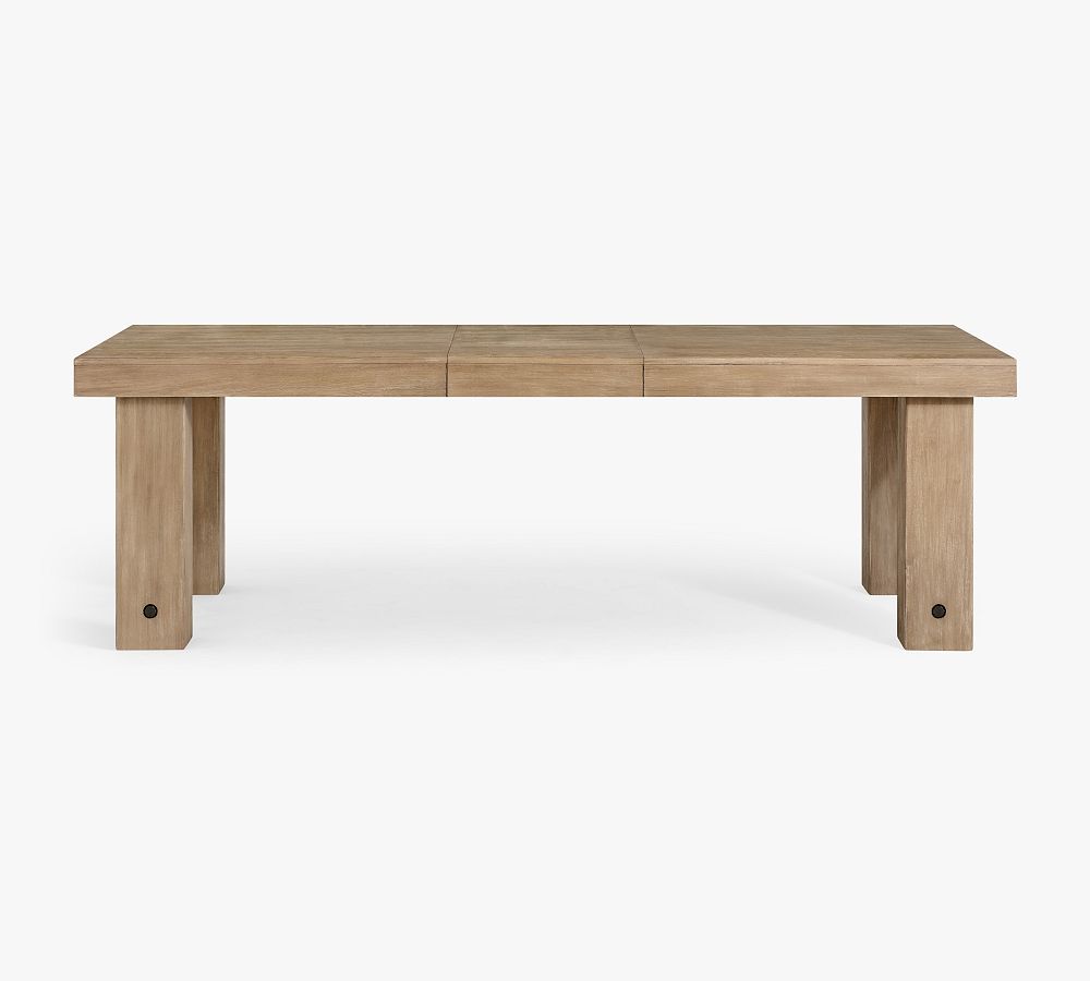 Benchwright Straight Leg Extending Dining Table | Pottery Barn