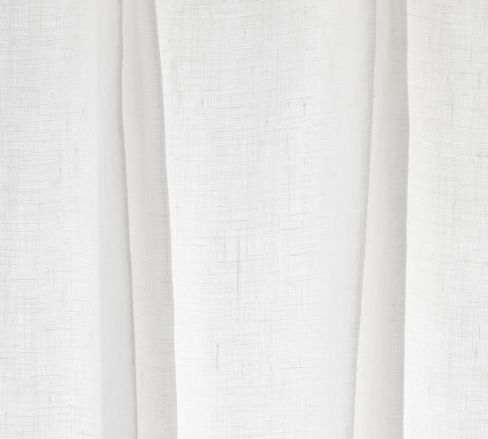 Belgian Flax Linen Pinch Pleat Curtain | Pottery Barn