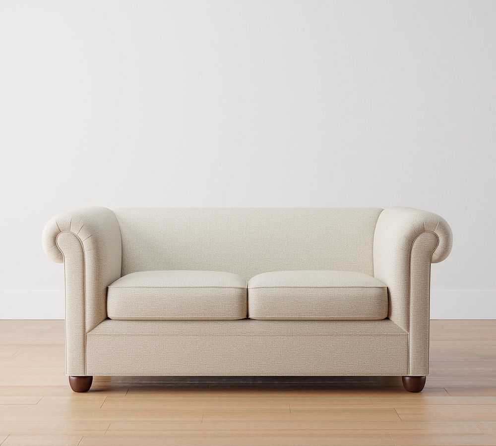 Chesterfield Tight Back Roll Arm Upholstered Sofa | Pottery Barn