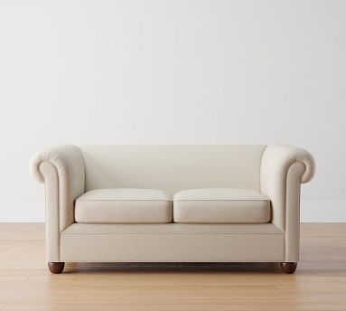 Chesterfield Tight Back Roll Arm Upholstered Sofa | Pottery Barn