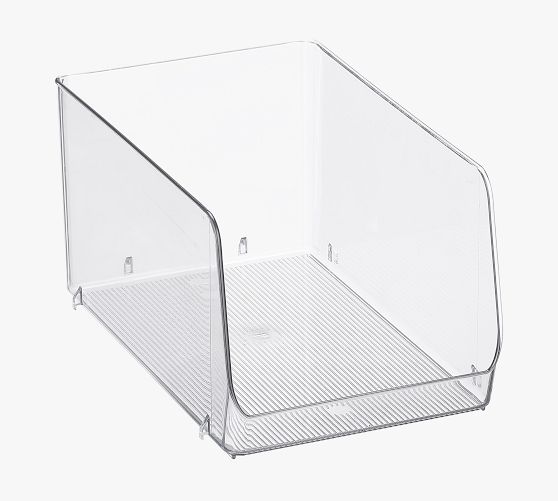 Clear Plastic Storage Front Access Bin Sets | Pottery Barn