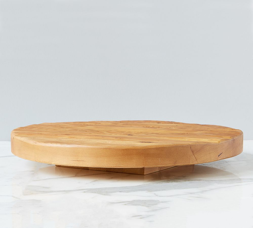 Reclaimed Pine Trivet Top Lazy Susan | Pottery Barn