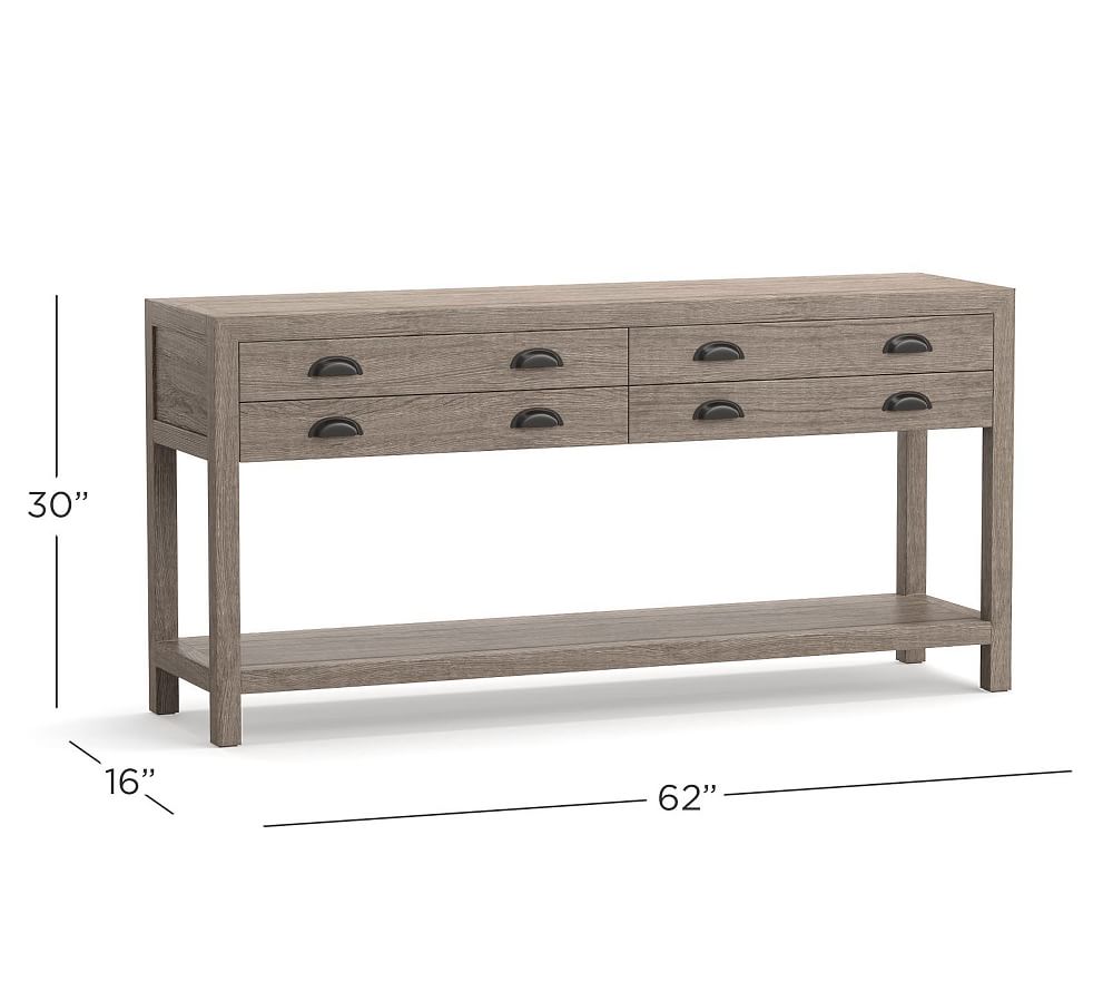 Architect's Reclaimed Wood Console Table | Pottery Barn