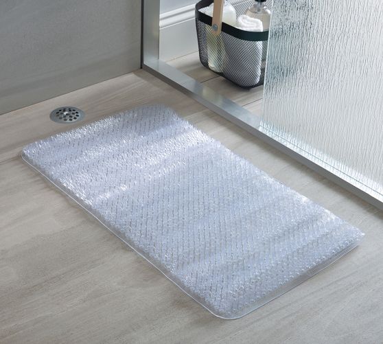 Armelle PVC Textured Bath Mat | Pottery Barn