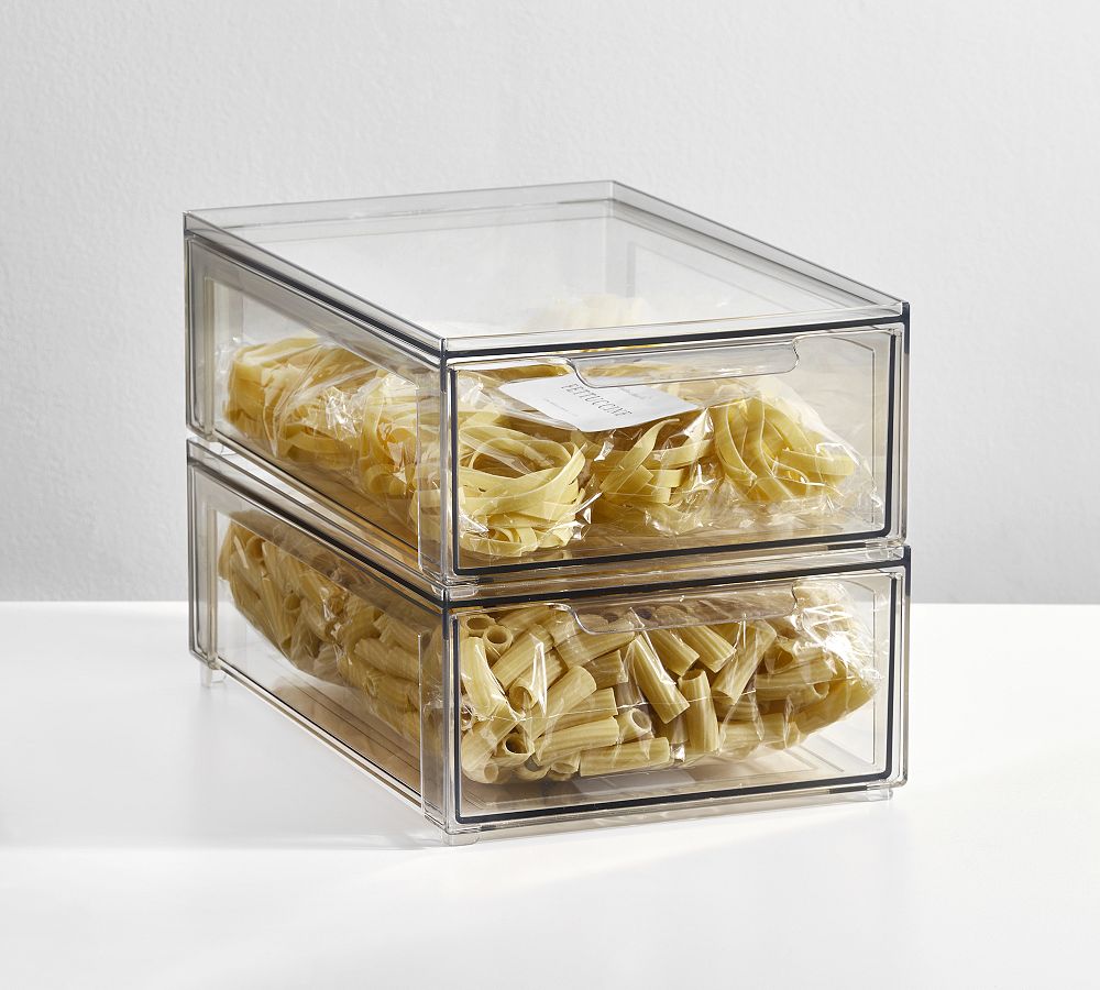 Clear Plastic Storage Drawer Bin Sets | Pottery Barn