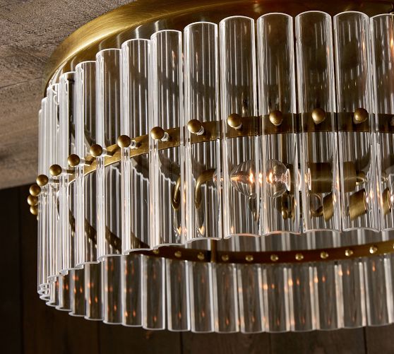 Mallory Crystal Flush Mount | Pottery Barn