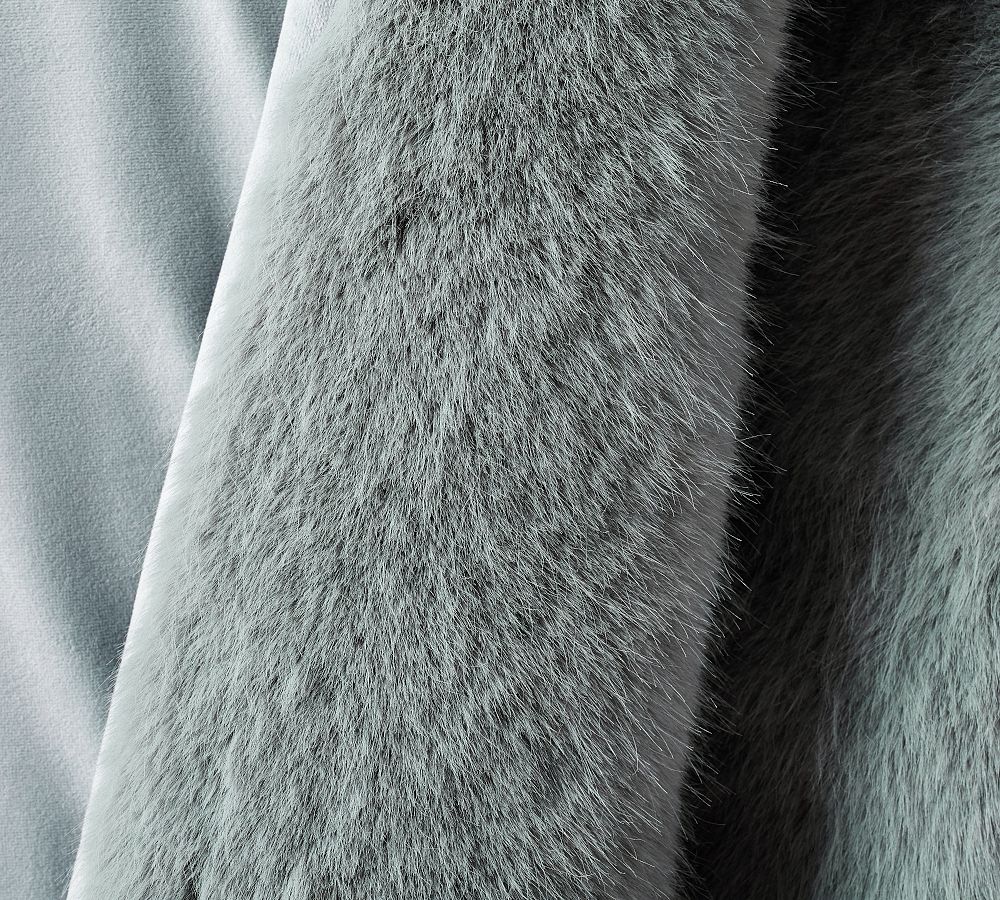 Faux Fur Mink Throw | Pottery Barn