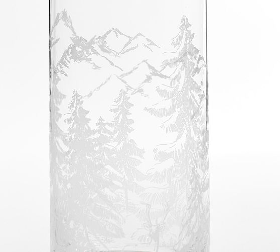 Rustic Forest Cocktail Glasses - Set of 4 | Pottery Barn
