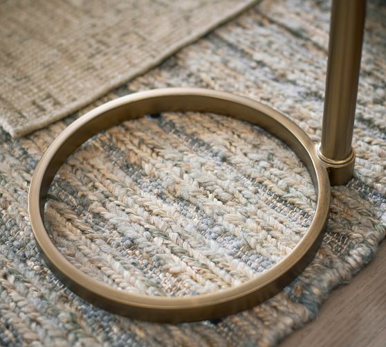 Everson Round Glass C-Table | Pottery Barn