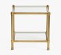 Everson Square Glass Side Table | Pottery Barn