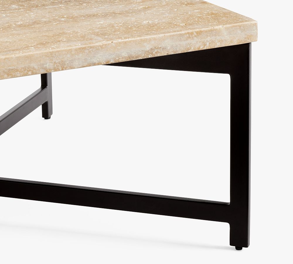Lennox Square Travertine Coffee Table | Pottery Barn