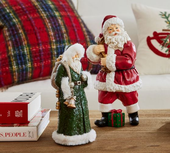 Handcrafted Santa Claus Figures | Pottery Barn