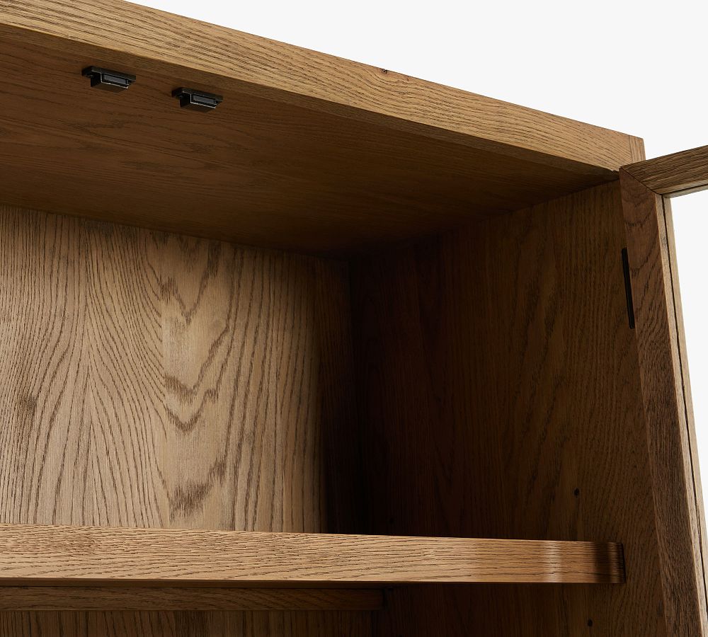 Bryer Half Closed Display Cabinet | Pottery Barn