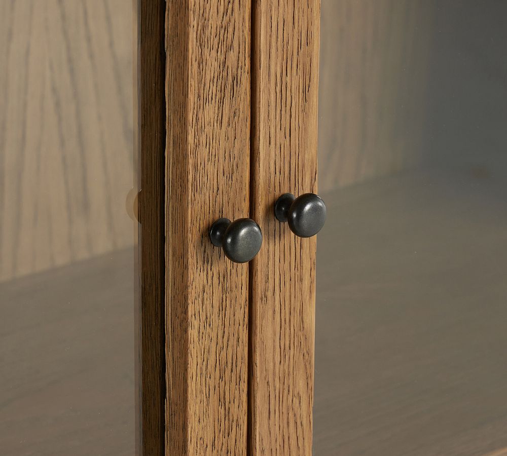 Bryer Half Closed Display Cabinet | Pottery Barn