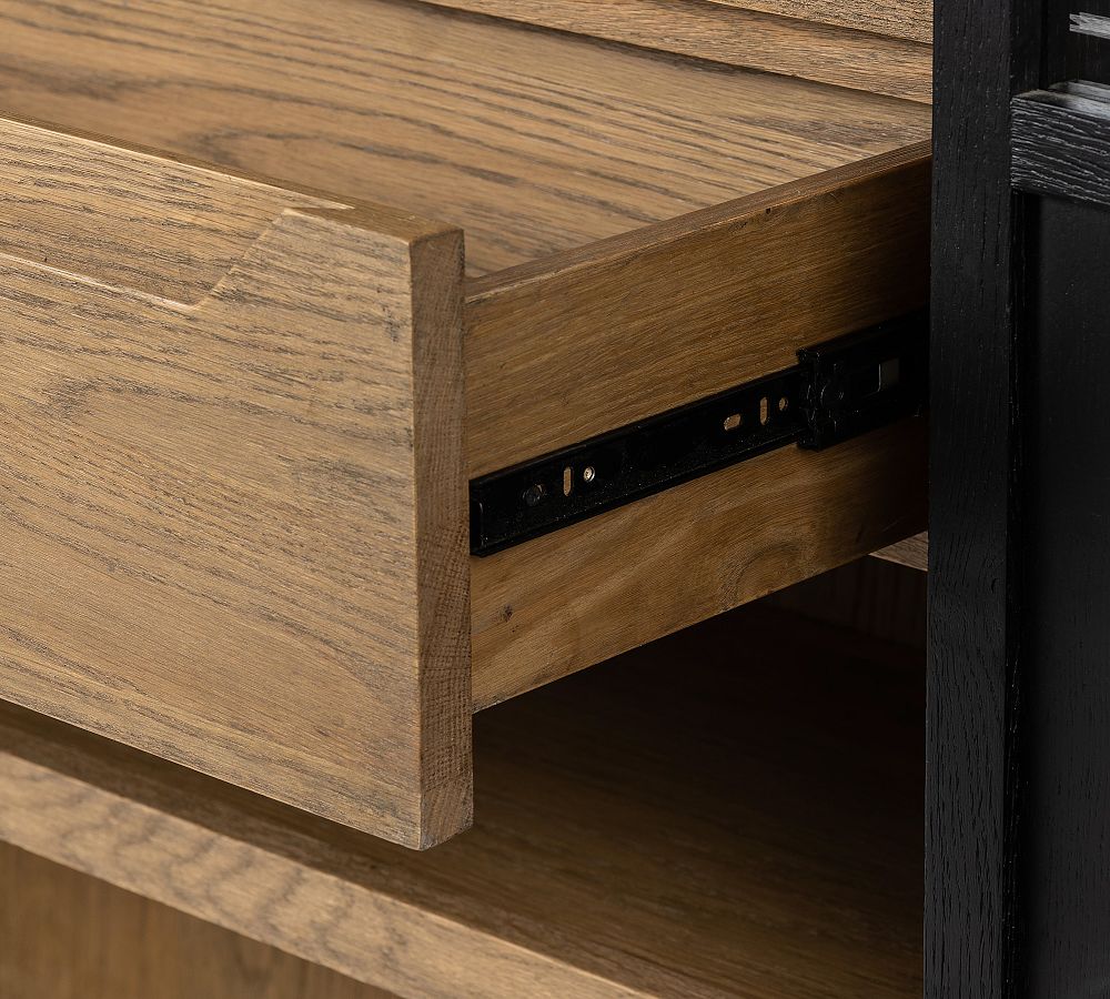 Bryer Half Closed Display Cabinet | Pottery Barn