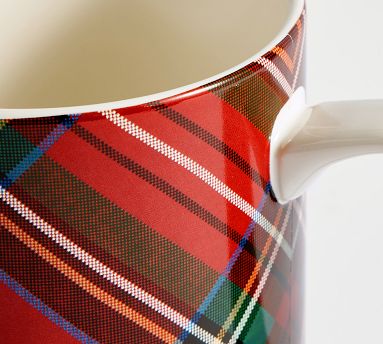 Stewart Plaid Mugs - Set of 4 | Pottery Barn