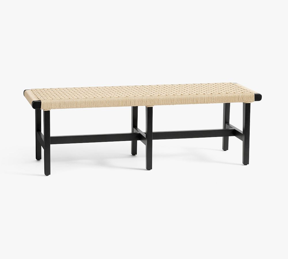 Fenton Woven Bench | Pottery Barn
