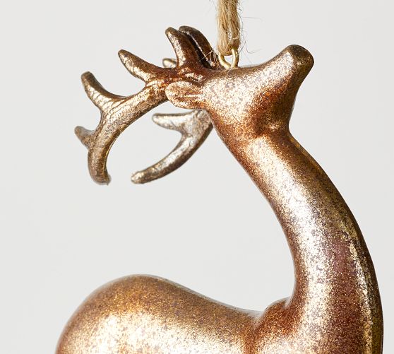 Copper Reindeer Ornament | Pottery Barn