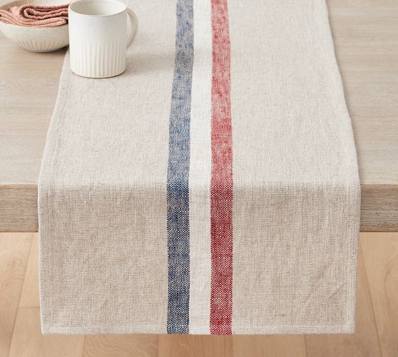 Patriotic Stripe Table Runner | Pottery Barn
