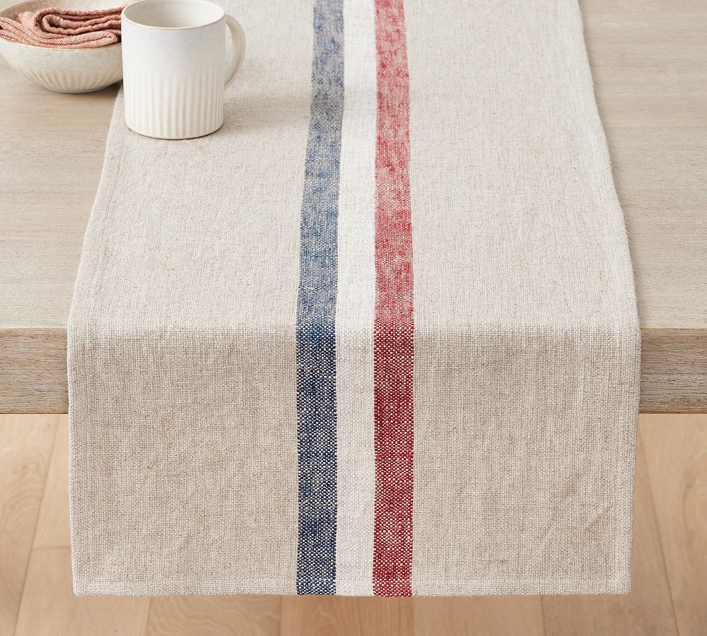Patriotic Stripe Table Runner | Pottery Barn