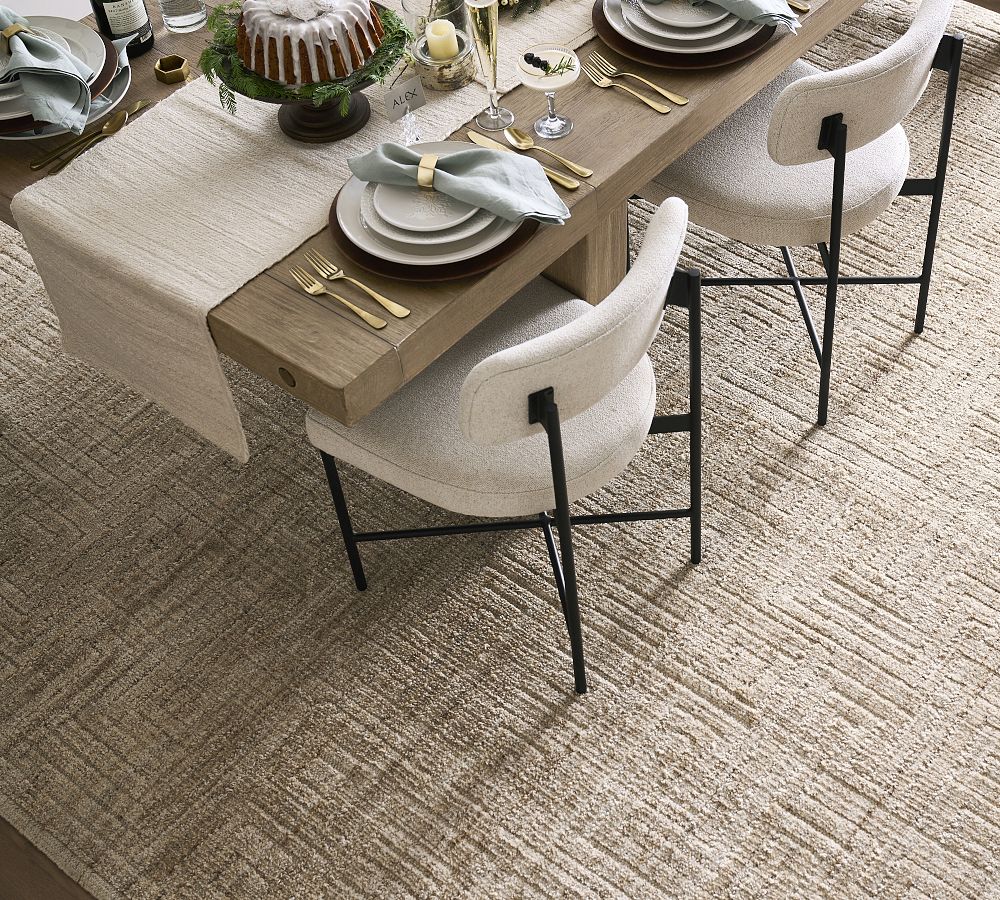 Thierny Textured Performance Rug | Pottery Barn