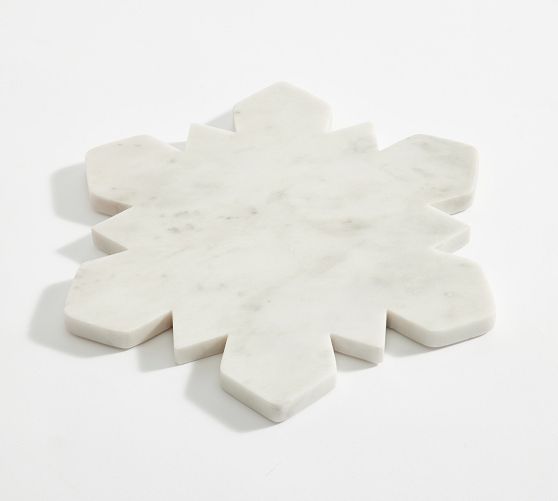 Marble Snowflake Cheese Board | Pottery Barn