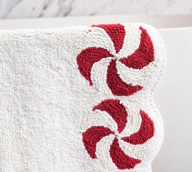 Peppermint Swirl Bath Rug | Pottery Barn