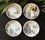 Rustic Forest Stoneware Appetizer Plates - Set of 4 | Pottery Barn