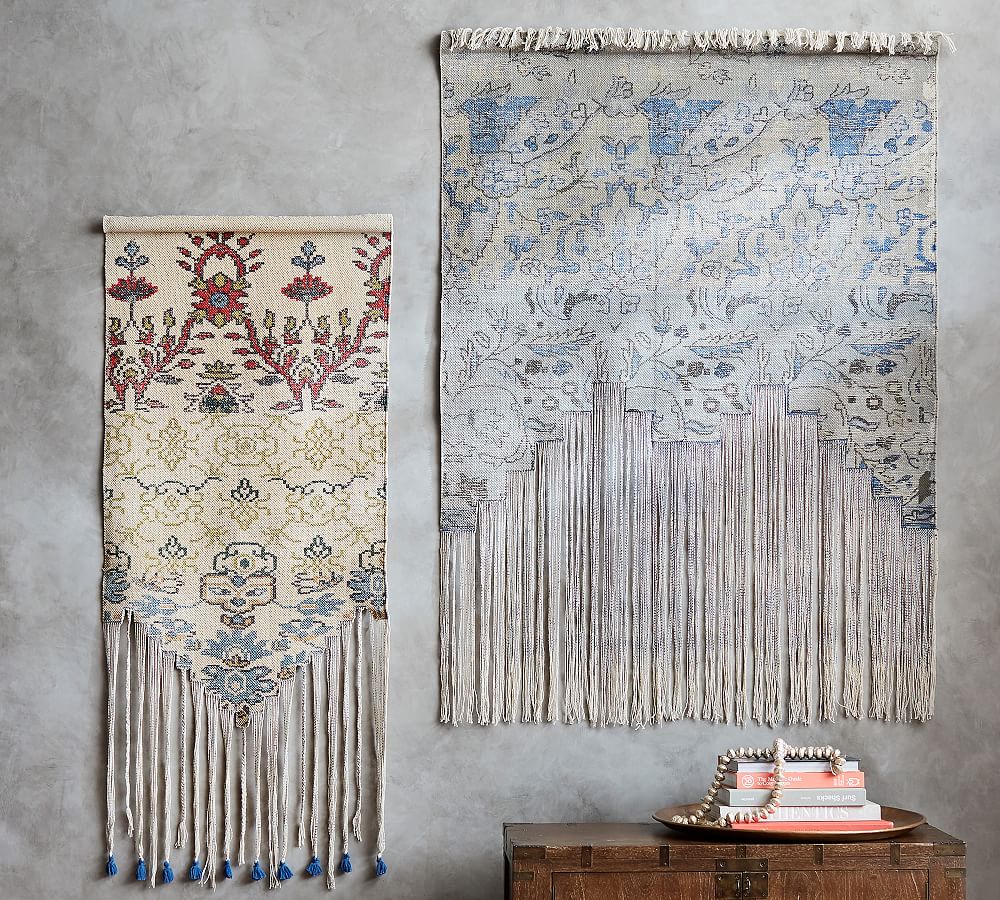 Cotton Fringed Rug Tapestry | Wall Decor | Pottery Barn