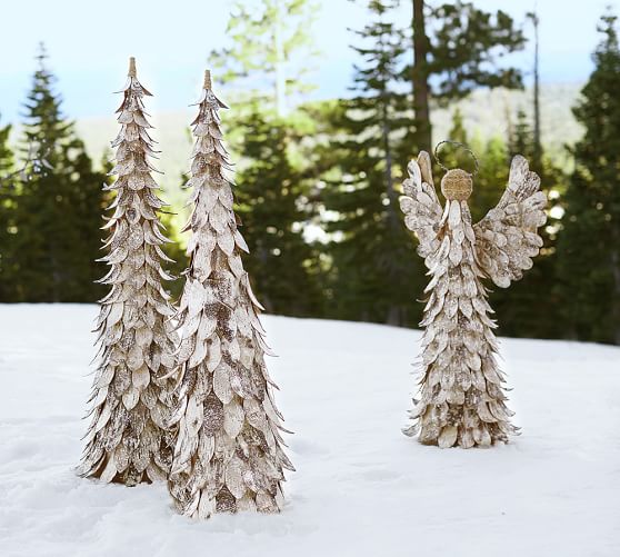 Lit Birch Angel | Pottery Barn