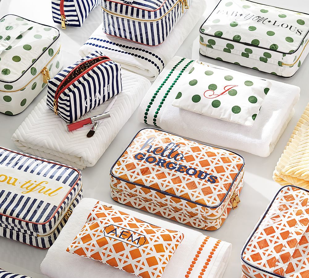 Stripe Print Train Case - Set of 2 | Travel Accessories | Pottery Barn