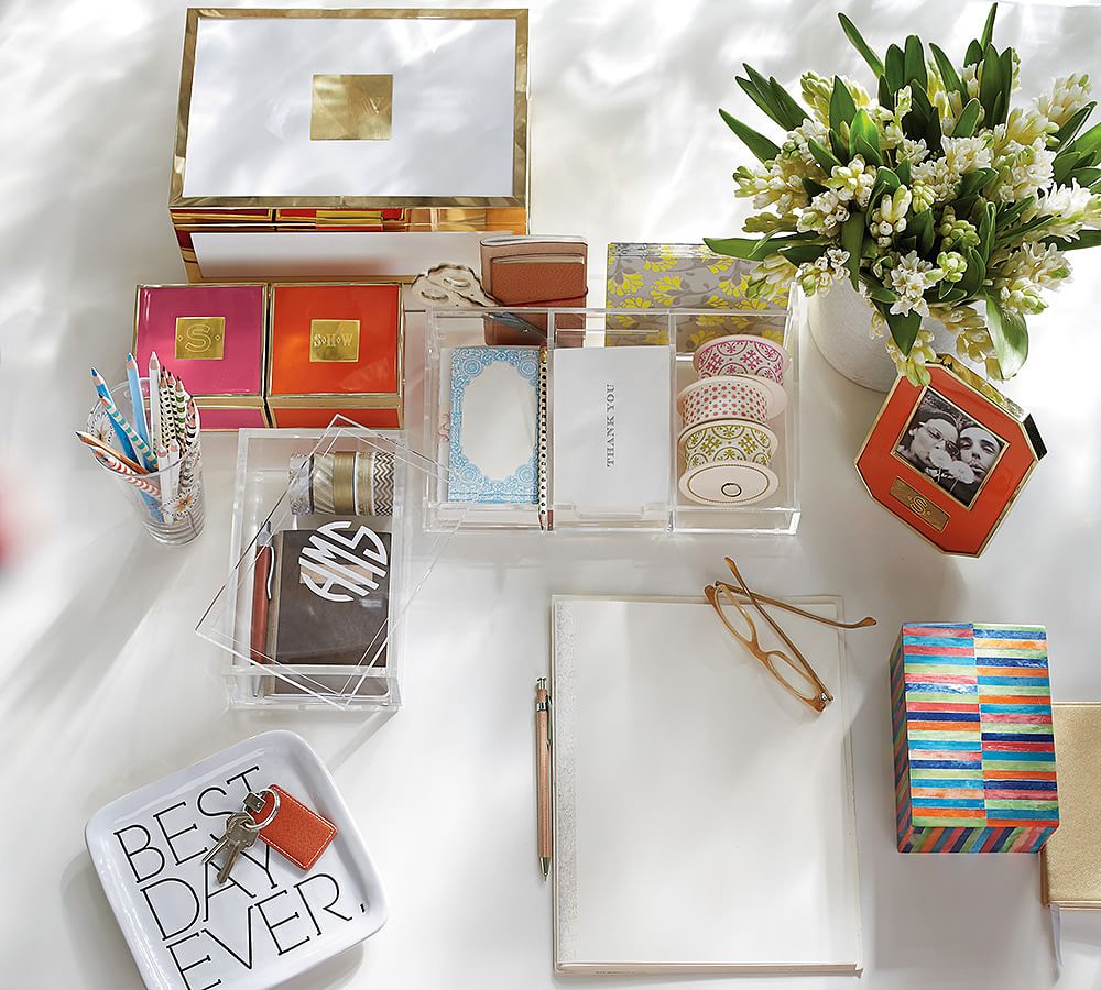 Tara Multicolor Box | Pottery Barn