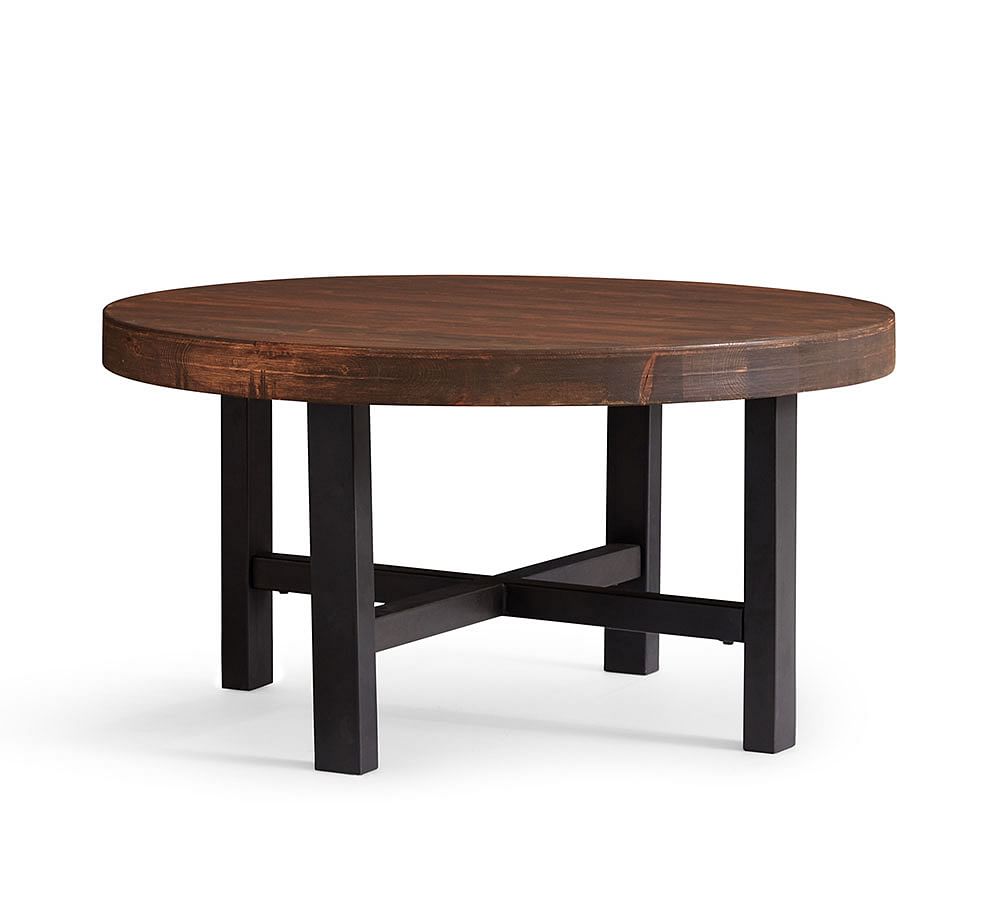 Griffin Round Reclaimed Wood Coffee Table | Pottery Barn