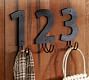 Rustic Black Number Hooks | Pottery Barn