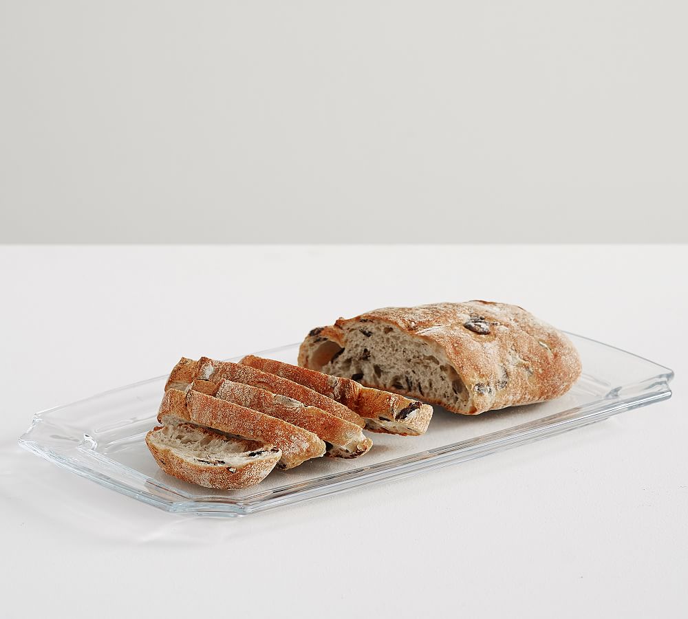 Grace Pressed Glass Serving Tray | Pottery Barn