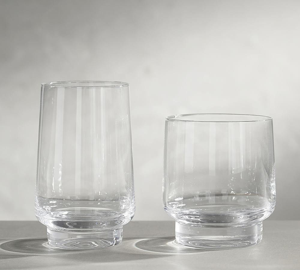 Aaron Probyn Heavy Stack Glass, Set of 4 | Pottery Barn
