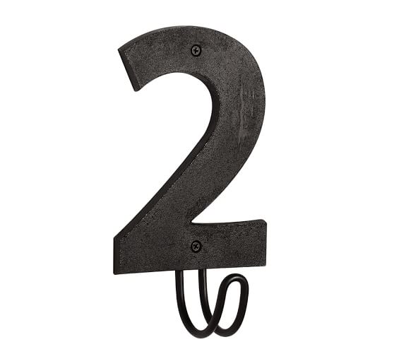 Rustic Black Number Hooks | Pottery Barn