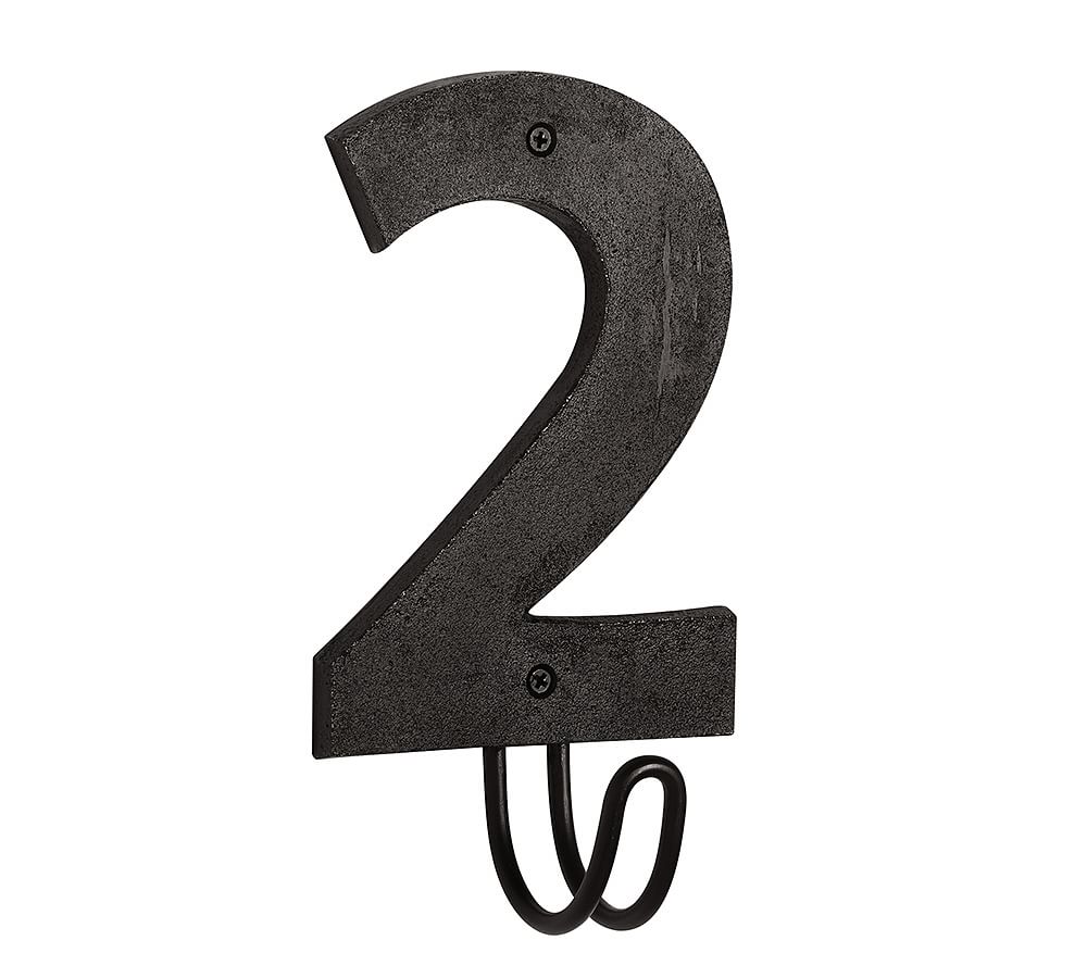 Rustic Black Number Hooks | Pottery Barn